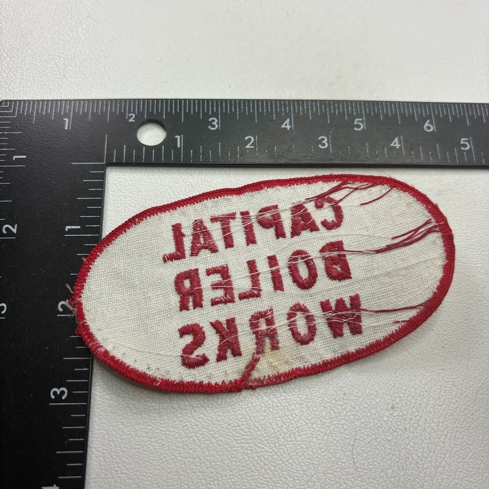 Vintage CAPITAL BOILER WORKS Advertising Patch 39PB | eBay