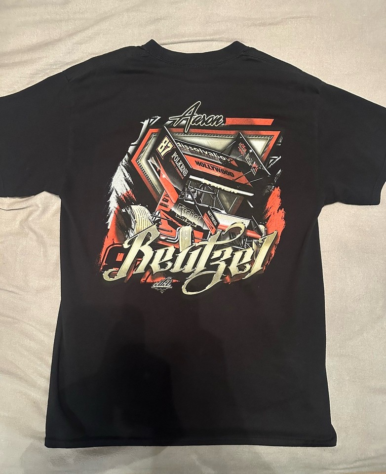 Aaron Reutzel World Of Outlaws Sprint Car T Shirt L | eBay