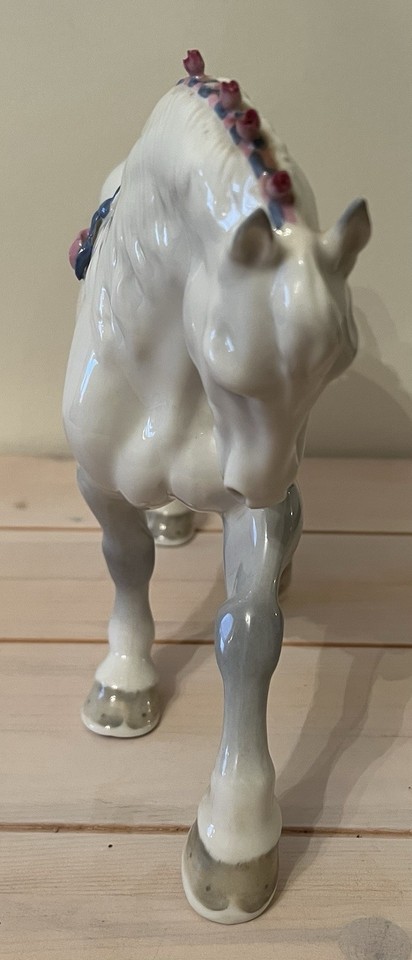Edward Boehm Porcelain Horse Sculpture Percheron Stallion 1950 (as Is ...