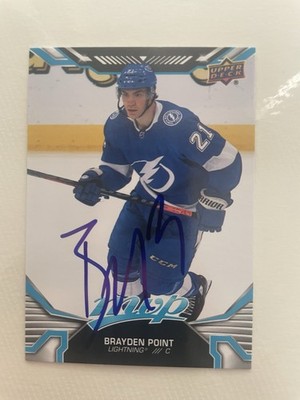 Brayden Point Signed 2022-23 UD Upper Deck MVP Card #29 Autographed ...