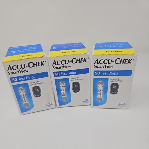 Accu-Chek SmartView 150 count Diabetic Test Strips 3x 50 count box | eBay