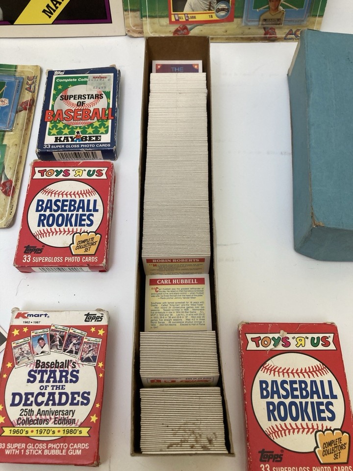Huge Lot Of Vintage Baseball Cards/Memorabilia 7 Sets Collectors Pins ...