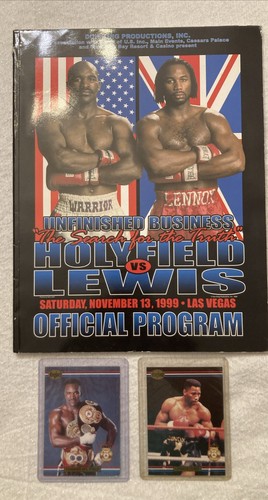 EVANDER HOLYFIELD VS LENNOX LEWIS OFFICIAL FIGHT PROGRAM, POSTER ...
