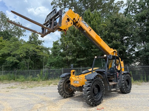 2018 JCB 509-42 42' 9,000lbs Telescopic Reach Forklift Telehandler ...