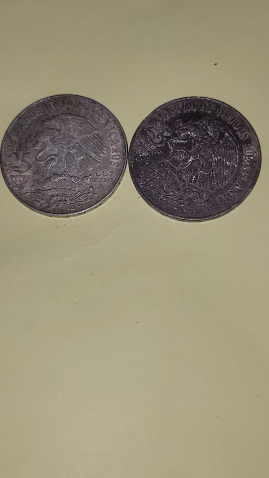 Two 1968 25 Pesos Mexico Olympic Games Coins .720 Silver | eBay