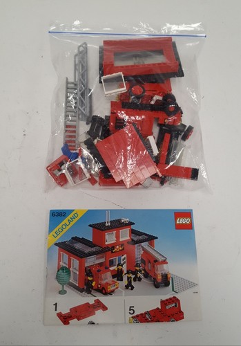 Vintage LEGO 6382 Fire Station Set with Instructions - Classic Legoland ...