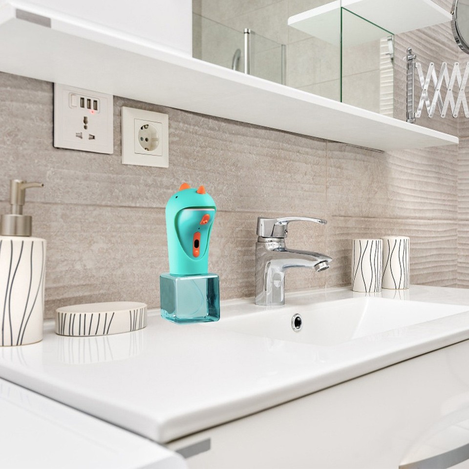 Cute Dinosaur Shaped Soap Foam Dispenser Bathroom Countertop Automatic ...