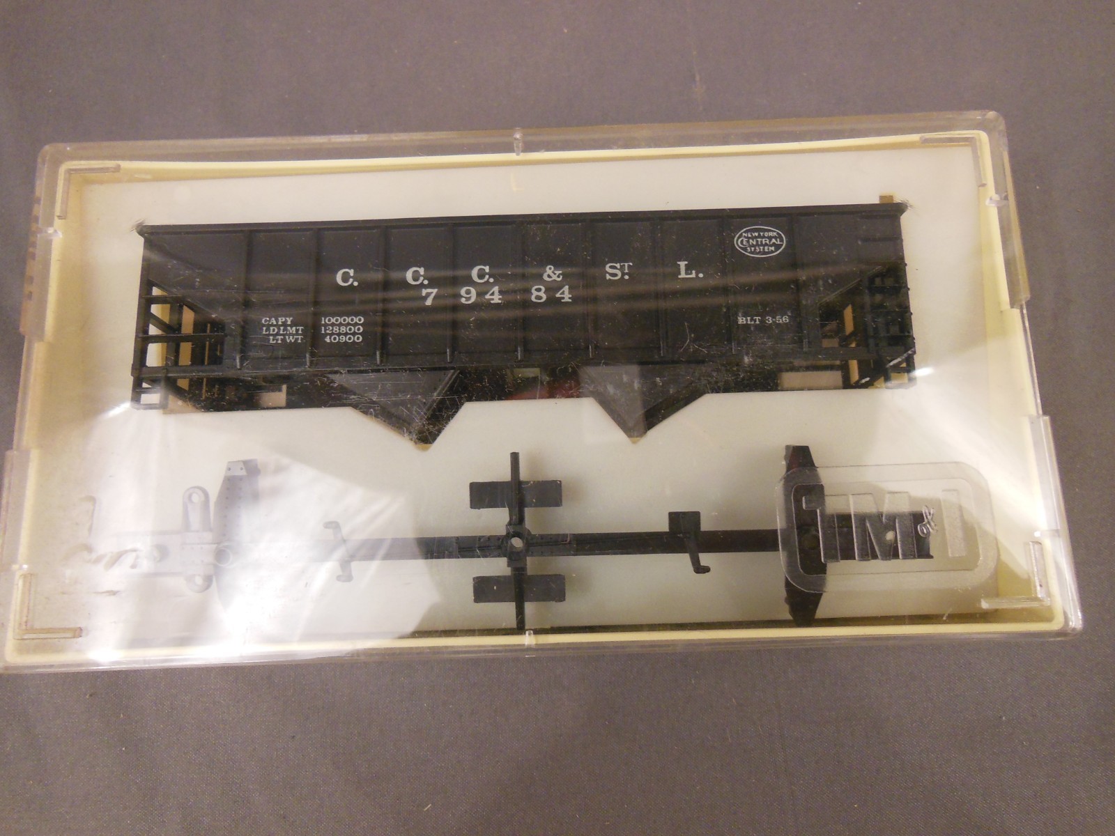 HO SCALE TRAIN MINIATURE NYC CCC&StL 36' RIBBED HOPPER KIT | eBay