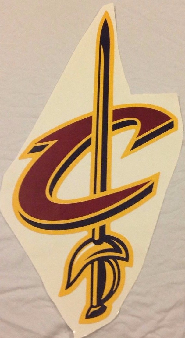 Cleveland Cavaliers Sign Logo poster 10.5" x 5.5" Fathead Vinyl Wall ...