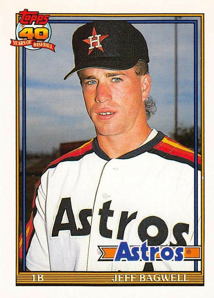1991 Topps Traded Baseball Jeff Bagwell Rookie Card #4T NM/MT HOUSTON ...