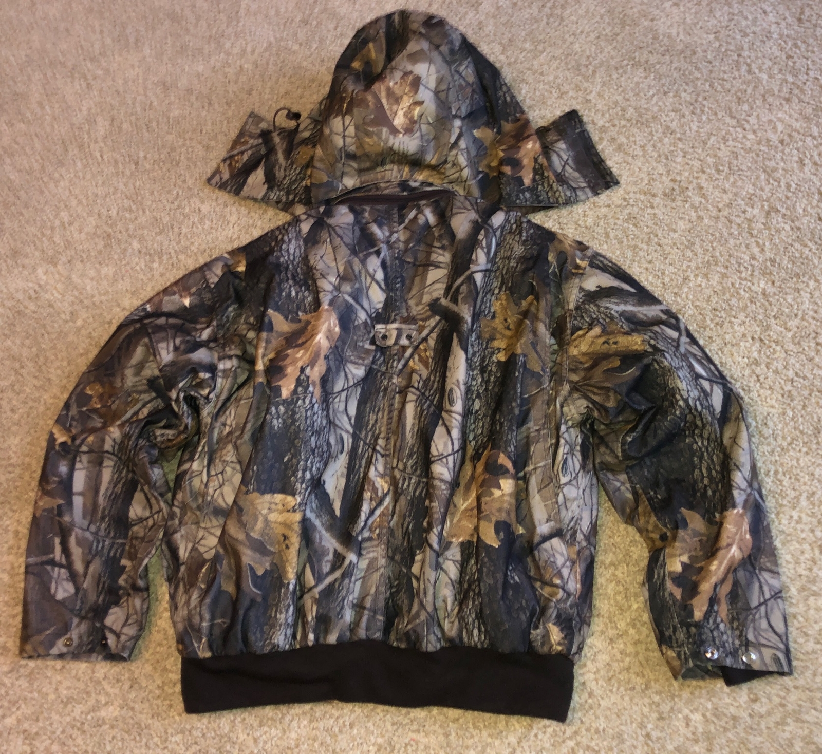 10X Men's sz XL Realtree Hardwoods Camo Hunting Jacket w Removable ...