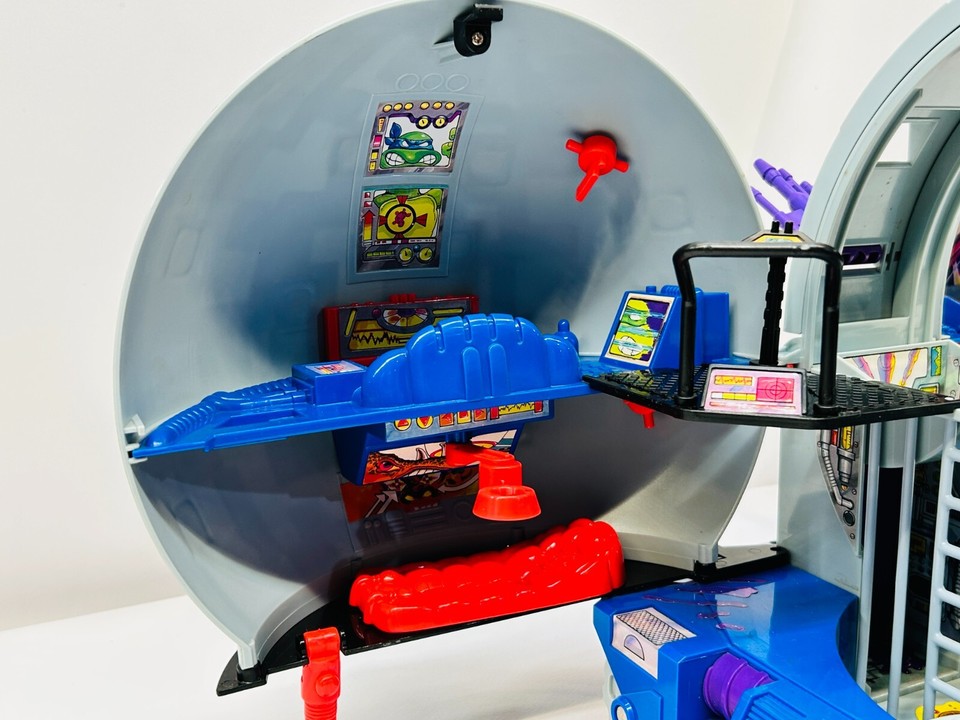 1990 TMNT Technodrome Playset Playmates Ninja Turtles ALMOST COMPLETE ...