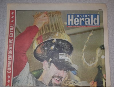 Boston Herald Newspaper 10-28-2004 Red Sox Win World Series Reverse The ...