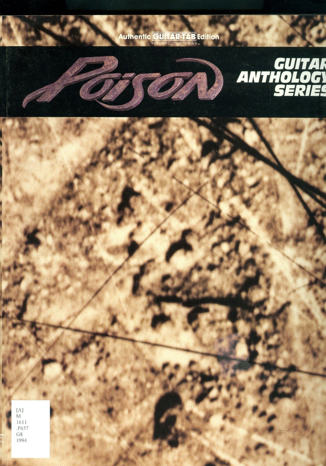 POISON Guitar Anthology Series authentic Guitar Tab sheet music ...