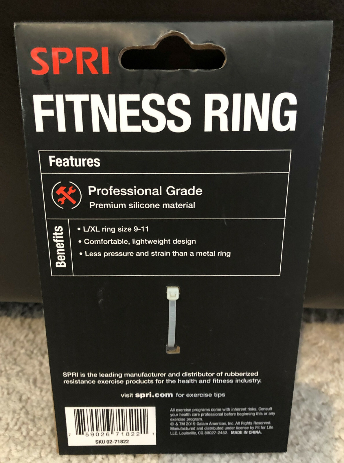 SPRI Fitness Ring 2 Pack Sz L/XL (Ring Size 9-11) for sale online | eBay