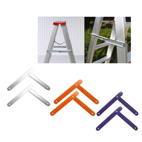 2x Folding Step Ladder Hinge with Screws Metal Bracket Stepladders Tie ...