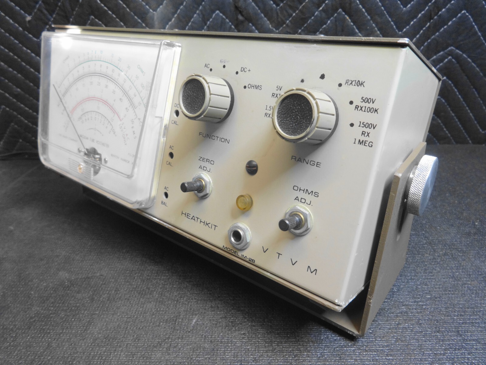 Heathkit VTVM MODEL IM-28 Vintage Vacuum Tube Voltmeter Tester w/ PK-3A ...