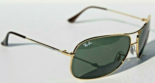 RAY-BAN Sunglasses RB3267 001/71 64 Gold Green/Gray Classic G15 Arista ...