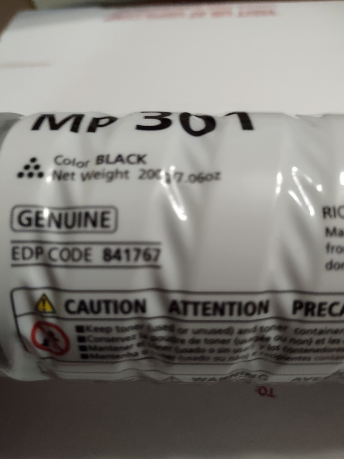 Ricoh MP 301 / 841767 Black - Genuine OEM Ink Toner Cartridge Savin ...