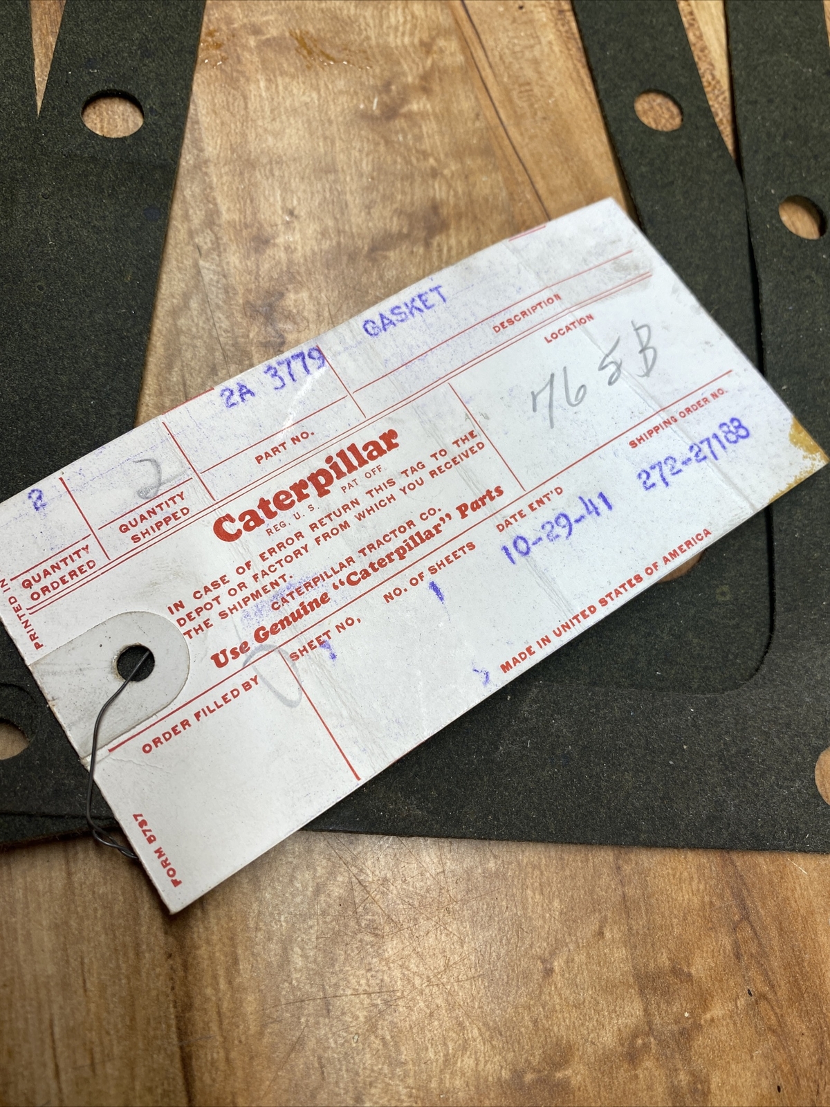 Genuine Caterpillar 242-9537 CAT Valve Cover Gasket Seal 2429537 for ...