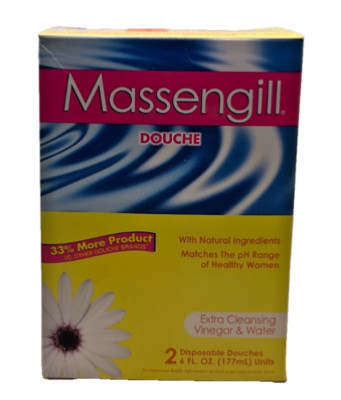 Massengill Douche Extra Cleansing Vinegar & Water 2 6oz Disposable ...