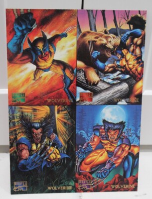1995 MARVEL MASTERPIECES WOLVERINE 4 CARD PROMO SHEET - UNCUT | eBay