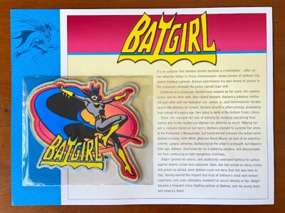 BATGIRL PATCH on INFO CARD ~ from Willabee & Ward ~ DC COMICS PATCH ...