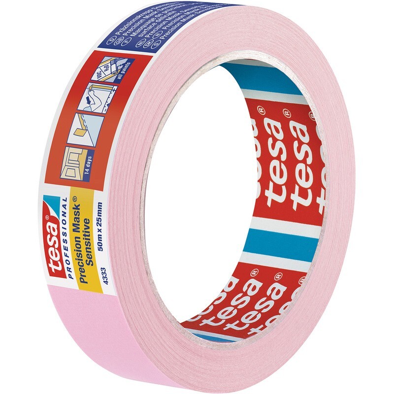 Tesa 4333 Precision Sensitive Masking Tape 25mm x 50m | eBay UK