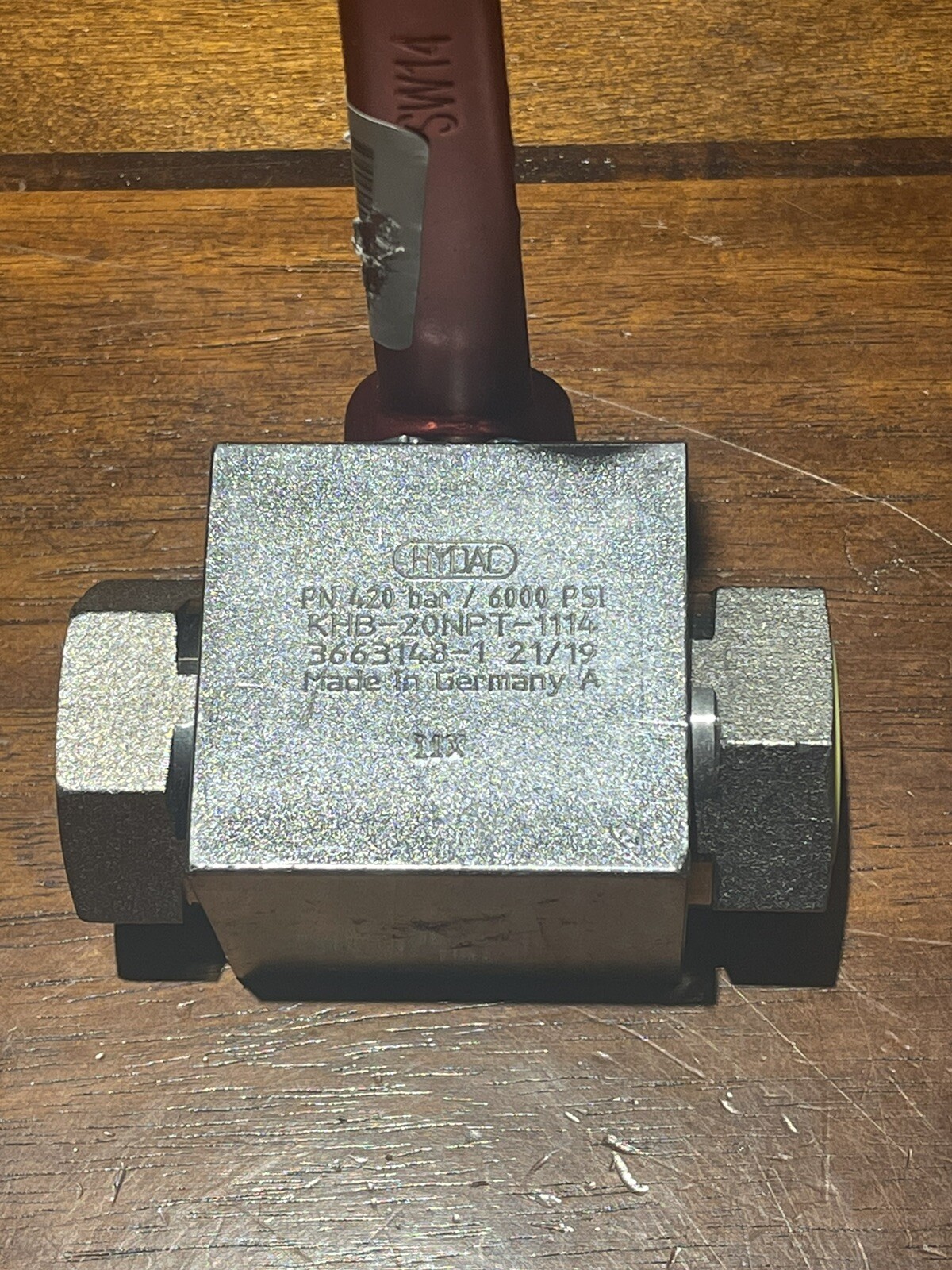 HYDAC Khb-20npt-1114 High Pressure Ball Valve 3/4" 5000 PSI 350 Bar ...