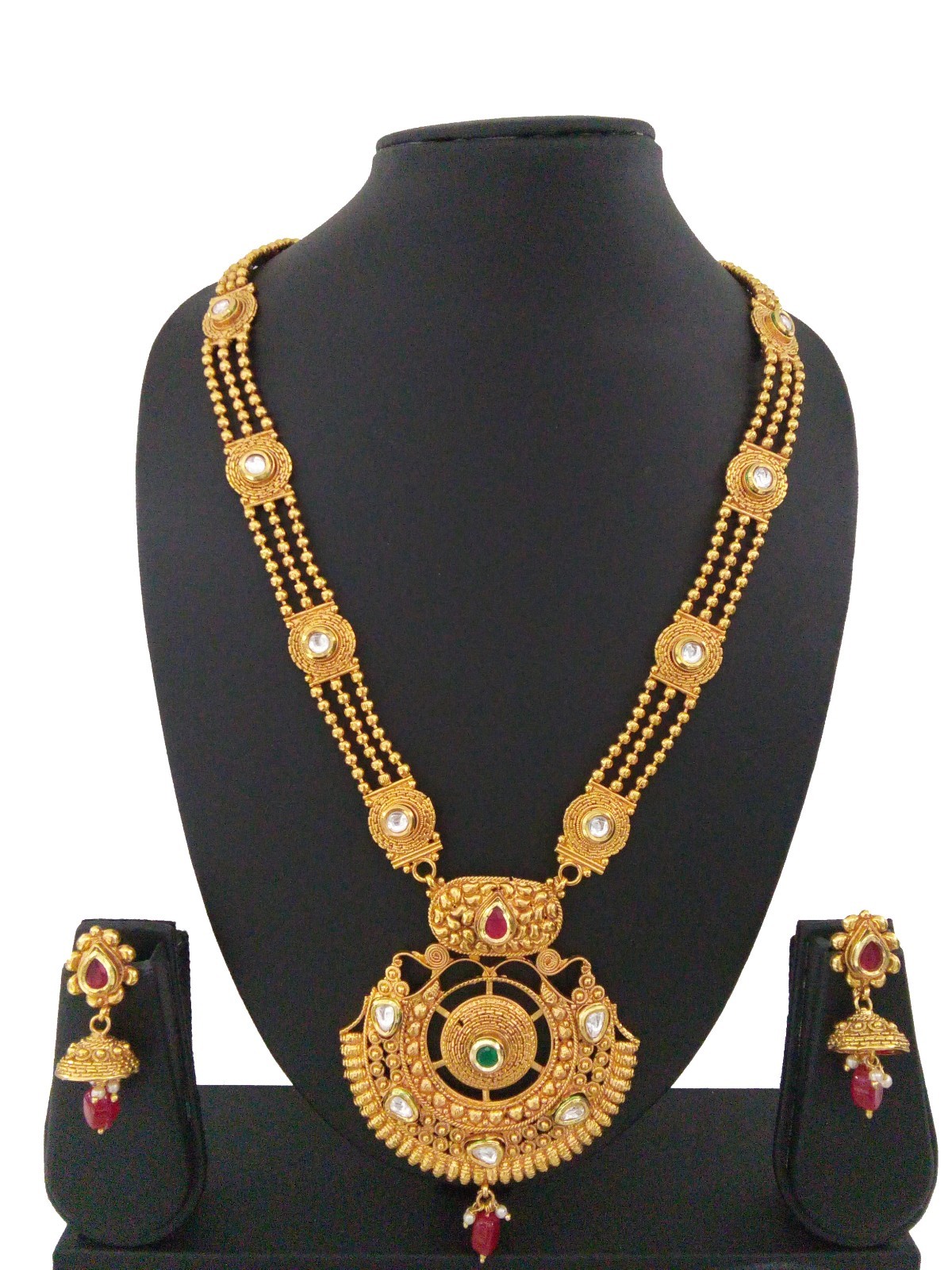 Indian Jewelry Bollywood Long Set Ethnic Gold Plated Party Wear Long ...