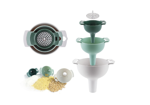 3PCS Kitchen Funnels for Filing Bottles,kunnel Set,Includes Large ...