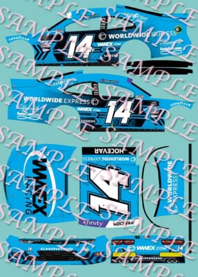 2022 #14 Carson Hocevar WWEX Blue Xfinity 1/64 Peel & Stick Decals | eBay
