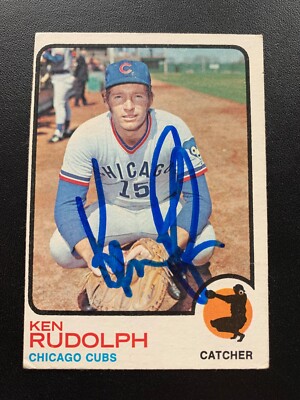 Ken Rudolph Signed 1973 Topps #414 Card Chicago Cubs Autograph COA | eBay