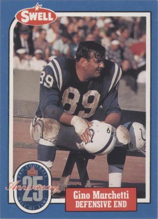 1988 Swell Football Greats Hall of Fame Gino Marchetti #75 for sale | eBay