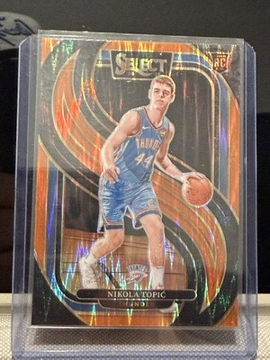 2024-25 Select Premier Level Nikola Topic RC #171 Orange Flash Prizm SP ...