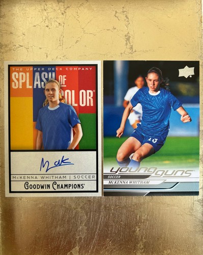 McKenna Whitham Lot 2024-25 UD Goodwin Champions Splash of Color Auto ...