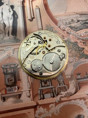Vintage Banner Pocket Watch Movement - 8 Size -Grade 203 - 17 Jewels ...