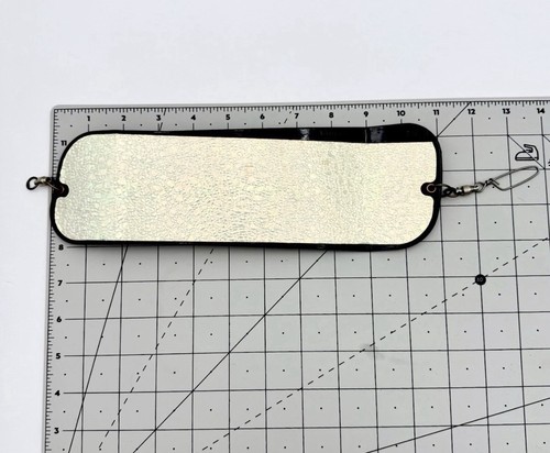 Gibbs Salmon Flasher 11” Dodger Silver Black Salmon Fishing Made In ...