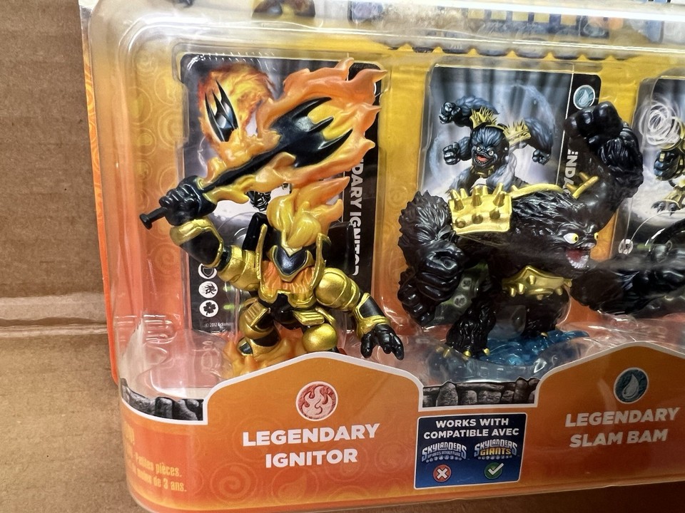 Skylanders Giants Legendary Ignitor Slam Bam Jet-Vac 3 Figures NEW ...