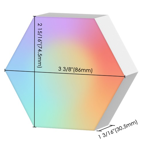 Smart Hexagon Light LED Panels Expansion Colors Changing Touch Lamp ...