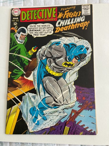 Silver Age DETECTIVE COMICS # 373 Batman Comic Book Mr. Freeze DC VG/FN ...