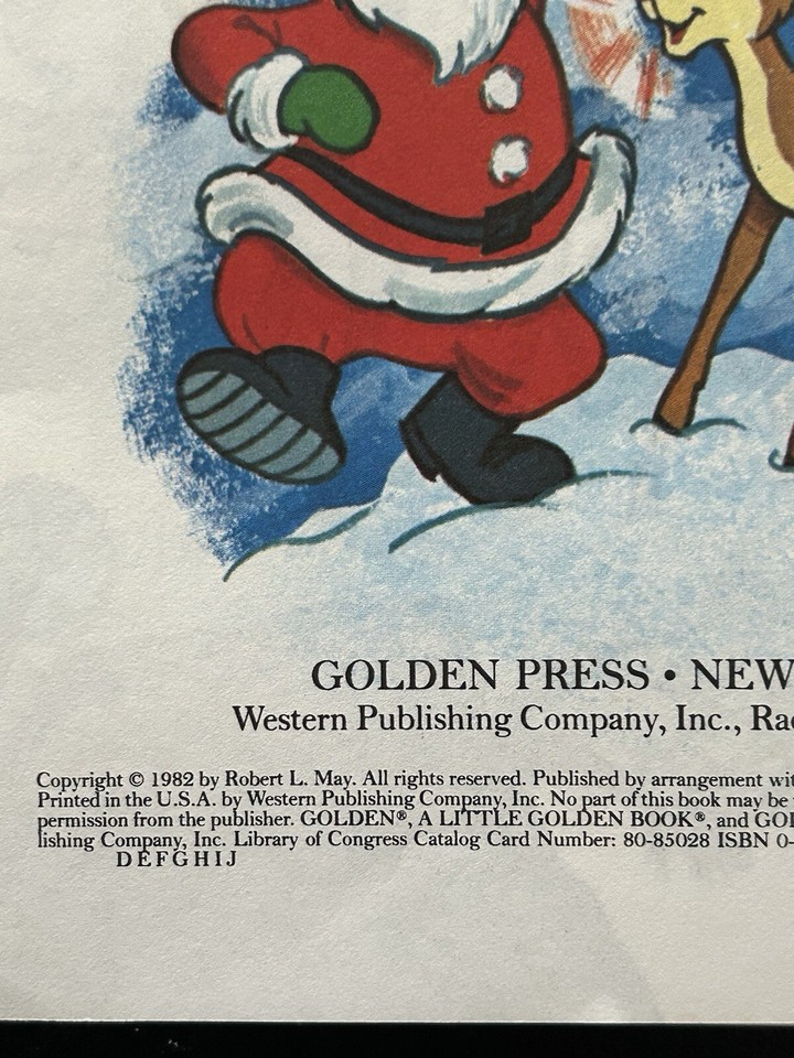 Rudolph The Red-Nosed Reindeer Shines Again Book 1982 Golden Press PB ...