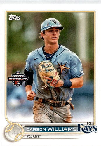 2022 Topps Pro Debut Baseball Carson Williams #PD-54 | eBay