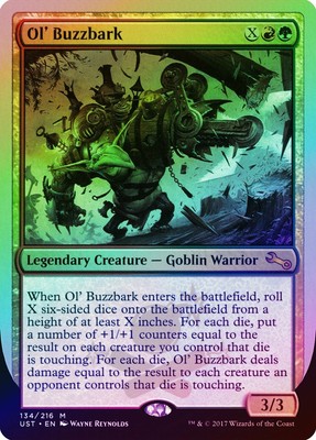 Ol' Buzzbark FOIL Unstable NM Red Green Mythic Rare MAGIC MTG CARD ...