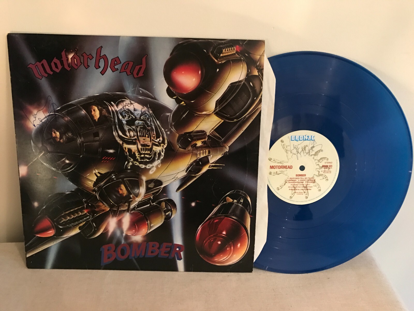 MOTORHEAD Bomber Album Very Rare Fully Autographed by Original Band ...