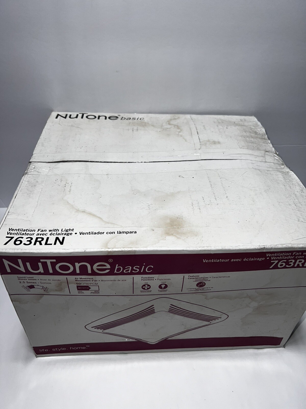 763RLN Bath Light NuTone Fan CFM Exhaust 50 Ceiling for sale online | eBay