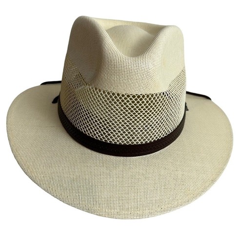 Freedom Hats American Hat Makers Milan Cream Straw Panama Hat Brown ...