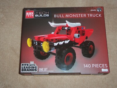 NEW, BLOCK TECH BRICKS - BULL MONSTER TRUCK - Building Block Set 140 Pieces | eBay