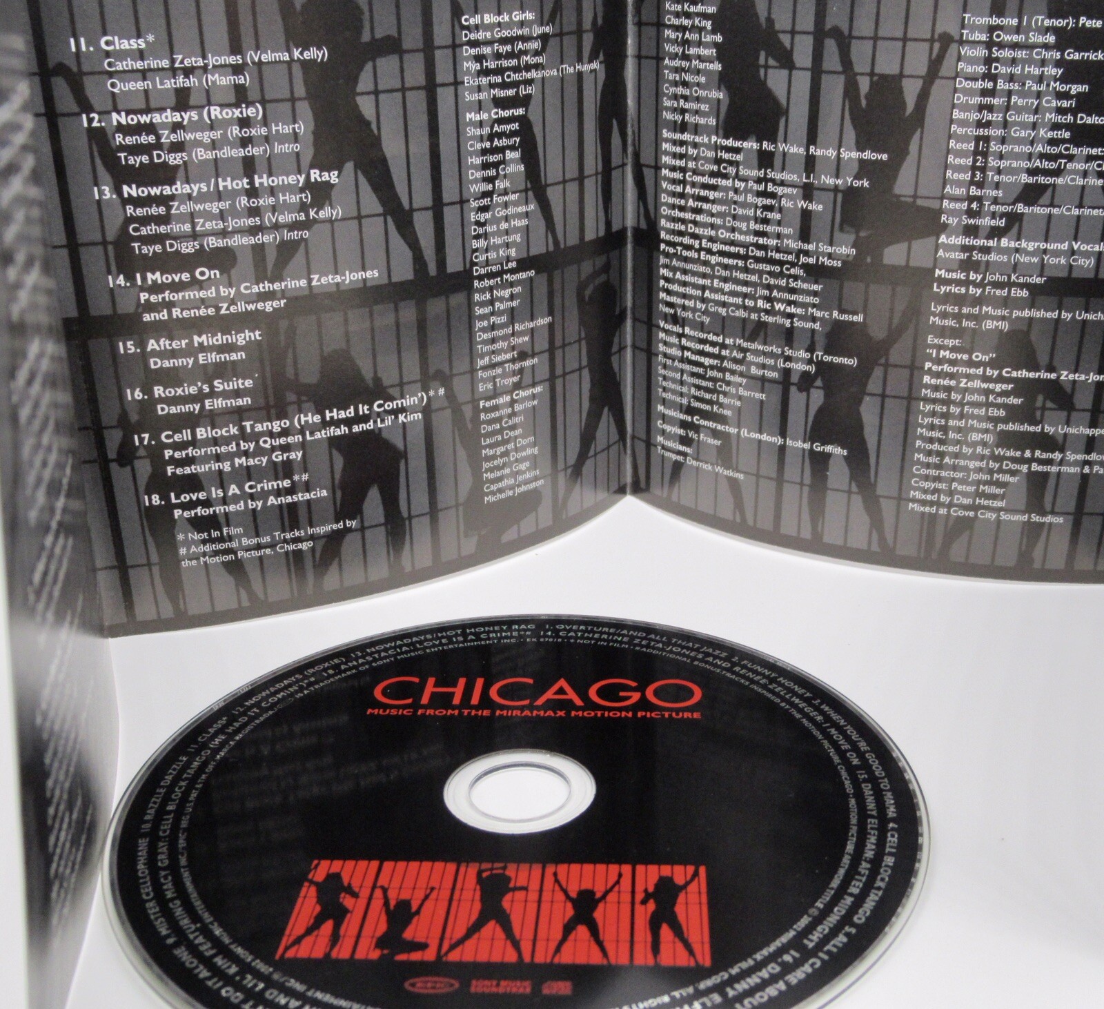 Chicago Music From The Motion Picture Various Artists 2002 Compact Disc ...