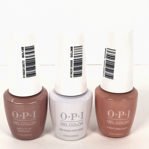 3 OPI MINI Gel Color Trio - Soak-Off Gel Nail Polish - .25 oz Each ...